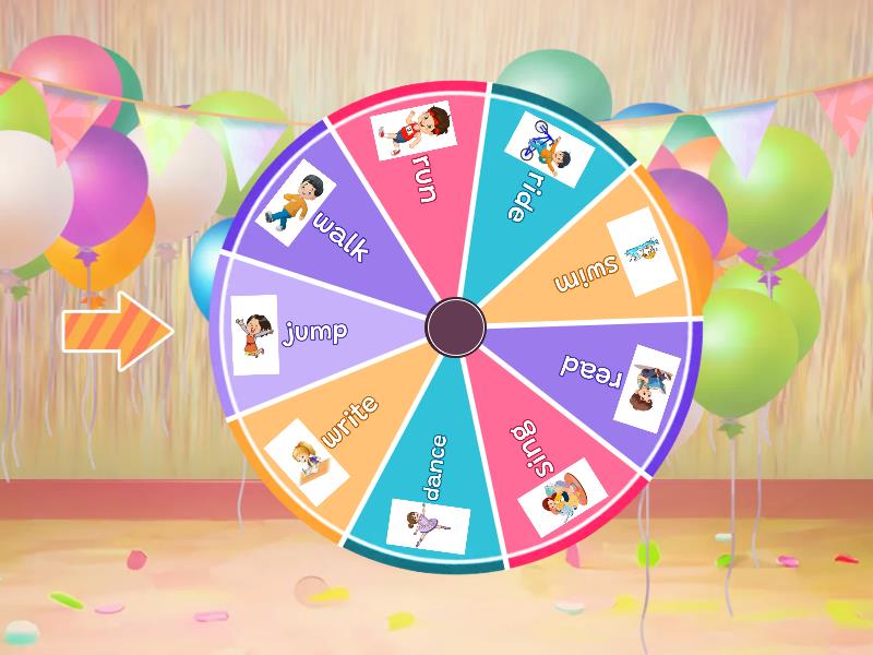 Color Wheel with Actions - Random wheel