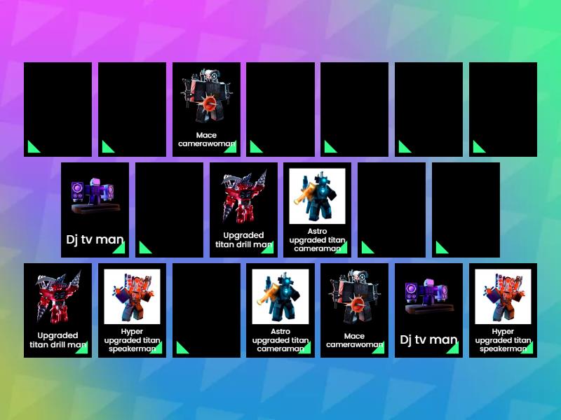 Mejores units TTD - Matching pairs