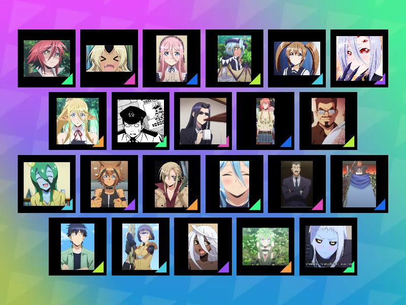 Monster Musume Characters - Fichas giratorias