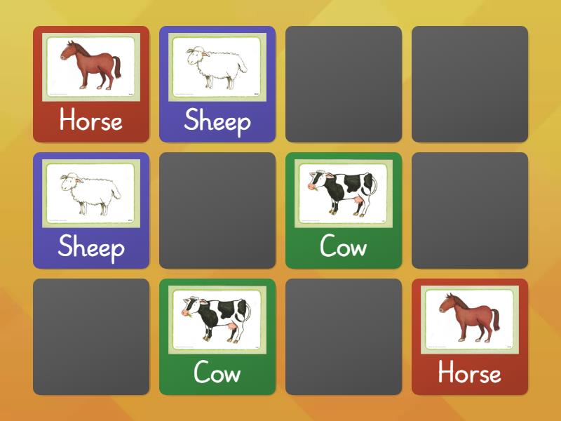 Memotest Farm Animals (Kinder) - Matching pairs