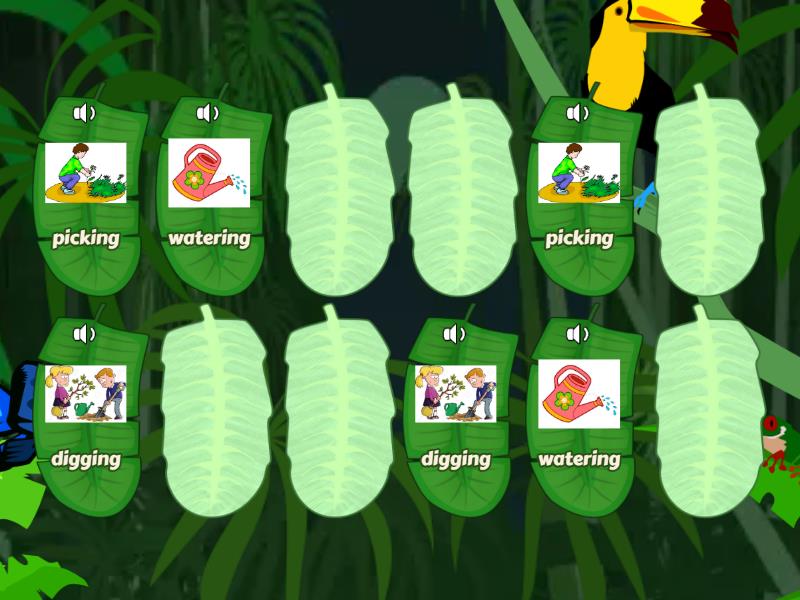 garden matching - Matching pairs