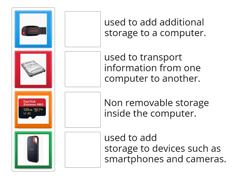 Storage devices - Match up