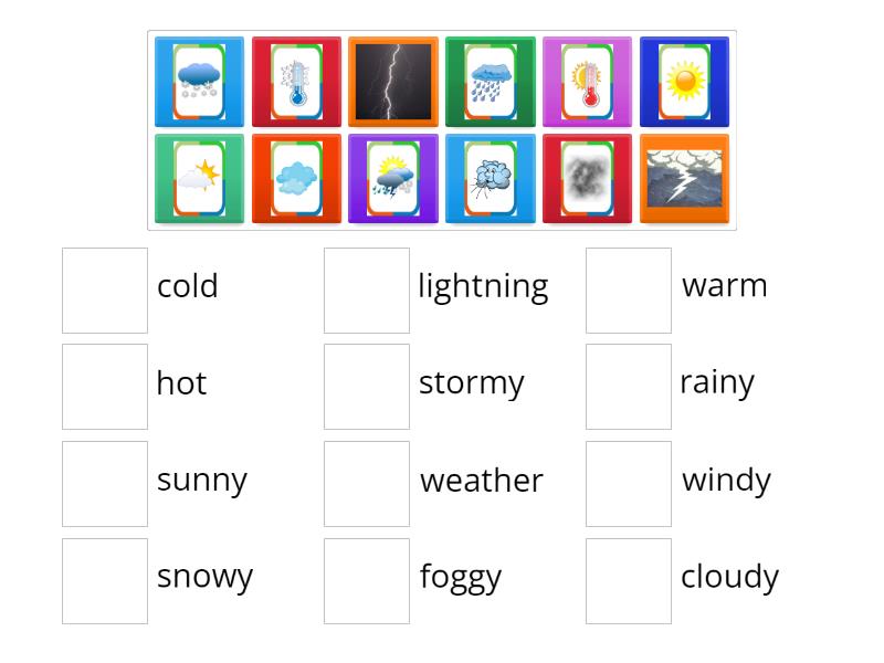 Form 3_Unit 6 weather - Match up