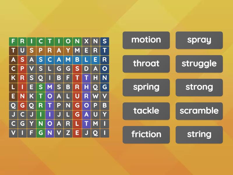3 letter blend/le word search - Wordsearch