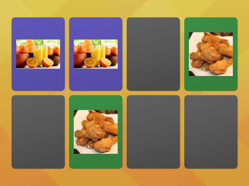 junk food - Matching pairs