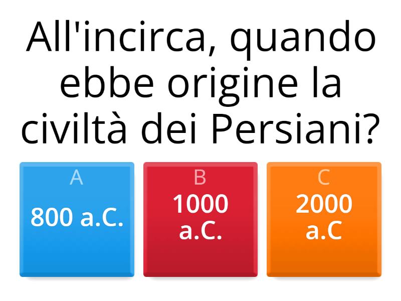 di Storia: Greci, Persiani, Macedoni - Quiz