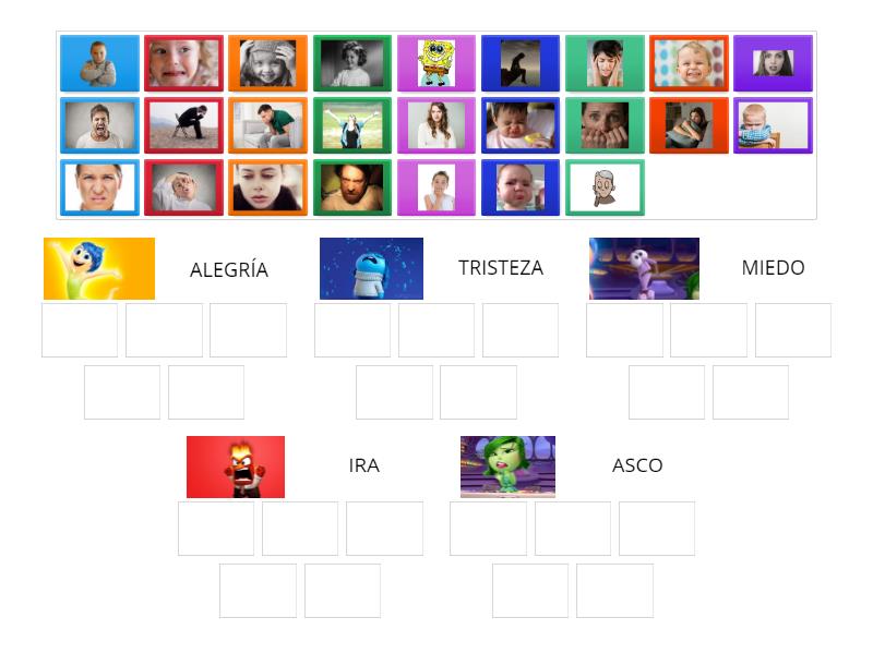 ACTIVIDAD EMOCIONES INSIDE OUT 1 - Group sort
