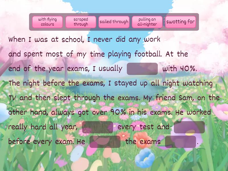 5.1 extra - Complete the sentence