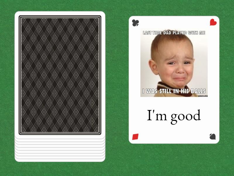 The verb to be negative _ speech practice - Speaking cards