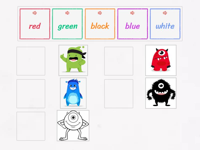 Colours and monsters - Match up