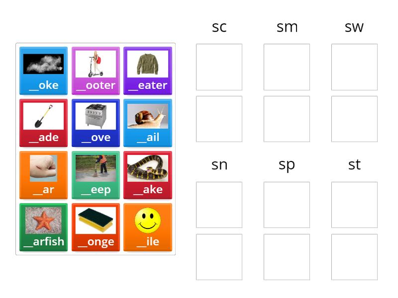 Sorting - s blends - MEIE - Group sort