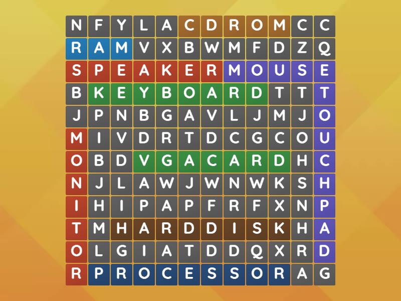 Hardware Komputer - Wordsearch