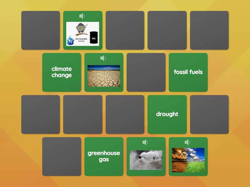 Vocabulary: Extreme Weather - Matching pairs