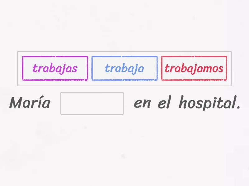 1. PRESENTE SIMPLE TRABAJAR - Präsent simple - present simple ...