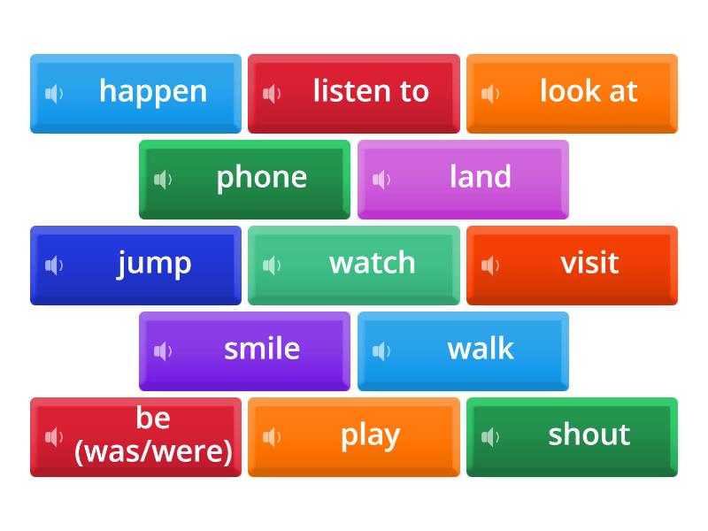Regular Verbs - Flip tiles