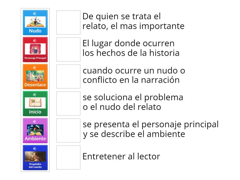 Partes De Un Cuento - Une las parejas