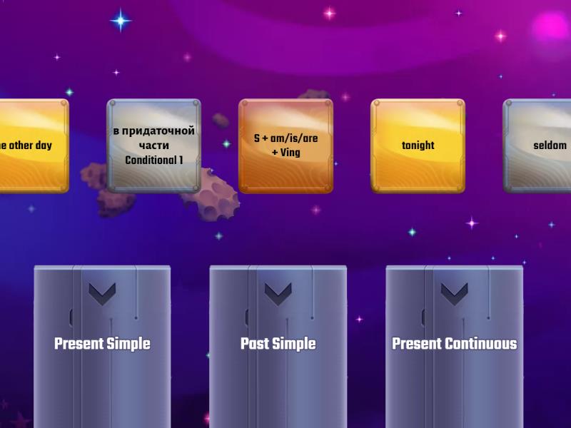 tenses movers - Speed sorting