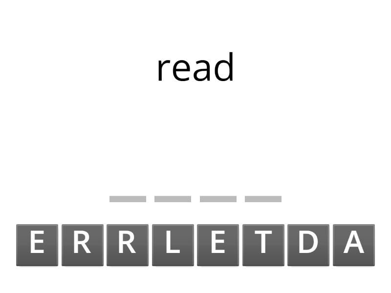 Irregular verbs Prepare 2 No3 - Spell the word