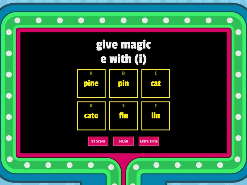 magic e - Gameshow quiz