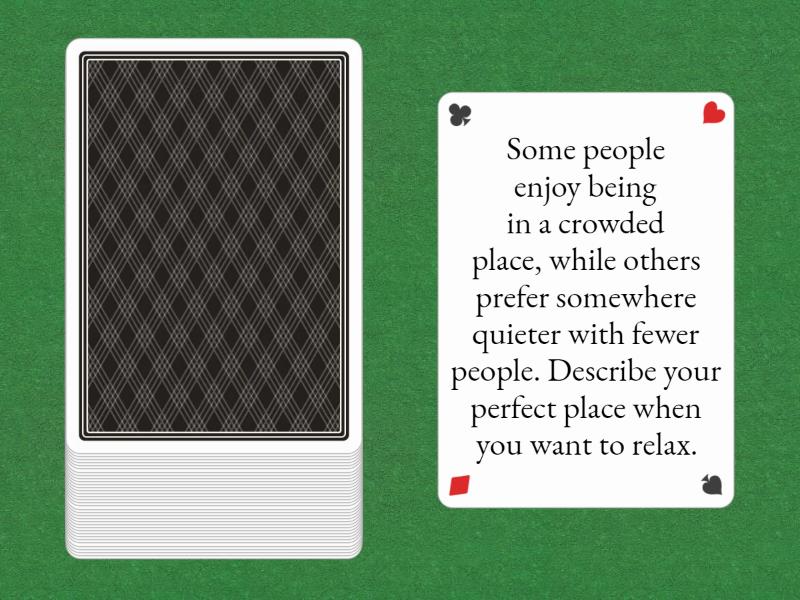 EIKEN 1 Speaking Topics - Speaking cards