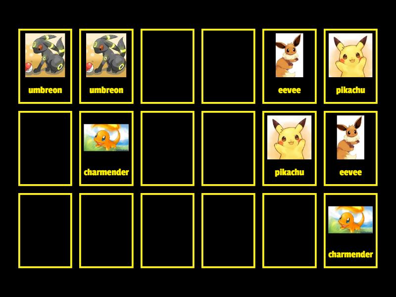 pokemon - Matching pairs