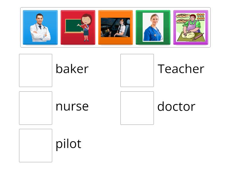 Community Helpers - Match up