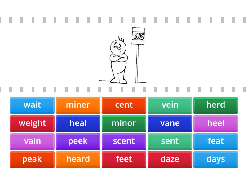 Homophones - Find the match