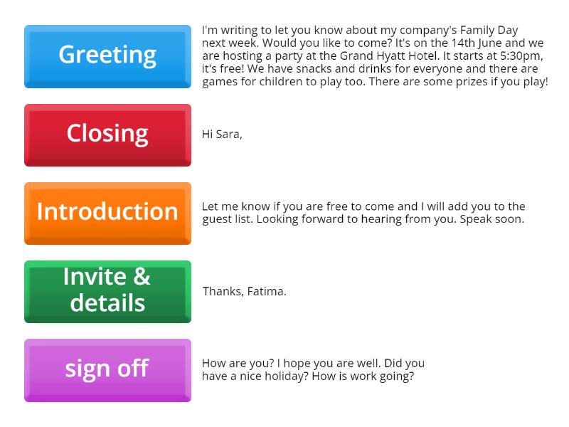 Writing Formal & Informal Emails - Unscramble