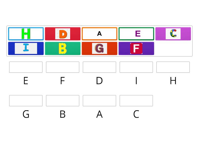 ABC- BY Cikgu Shuhada huruf-huruf berikut - Padankan