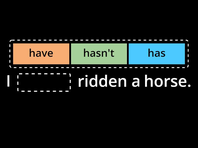 (easy) Present Perfect - Complete the sentence