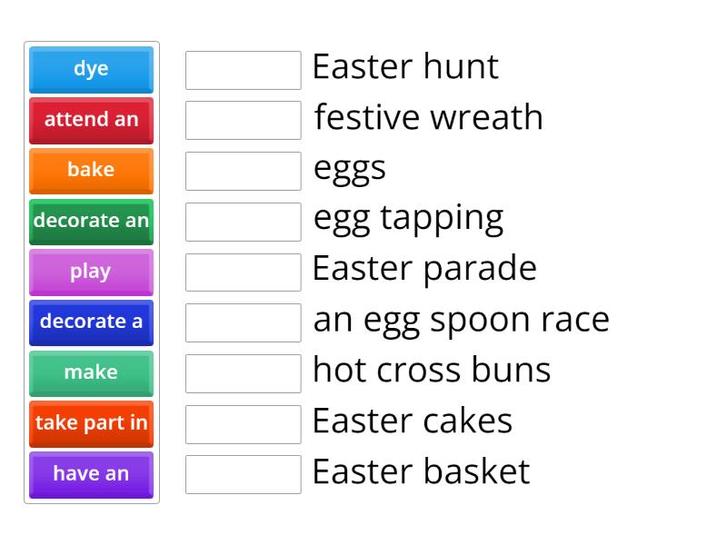 Easter egg hunt - Match up