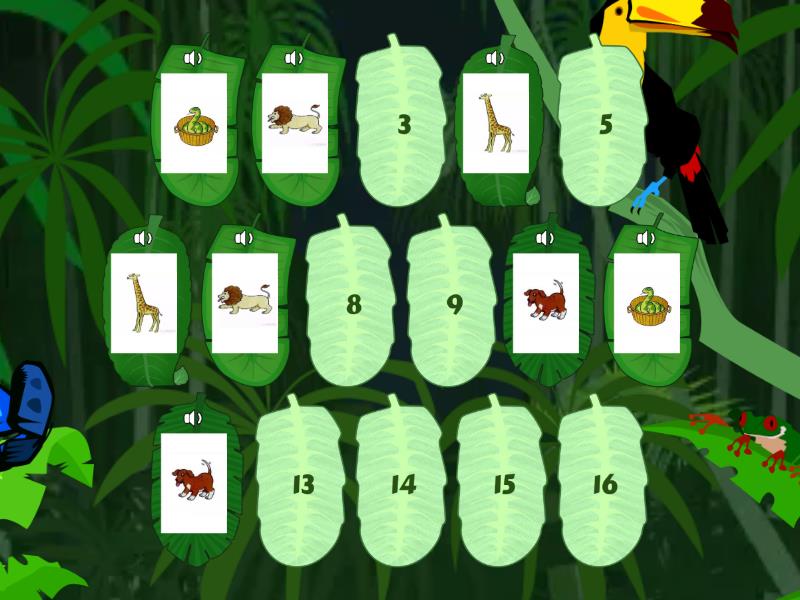 Dear Zoo match - Matching pairs