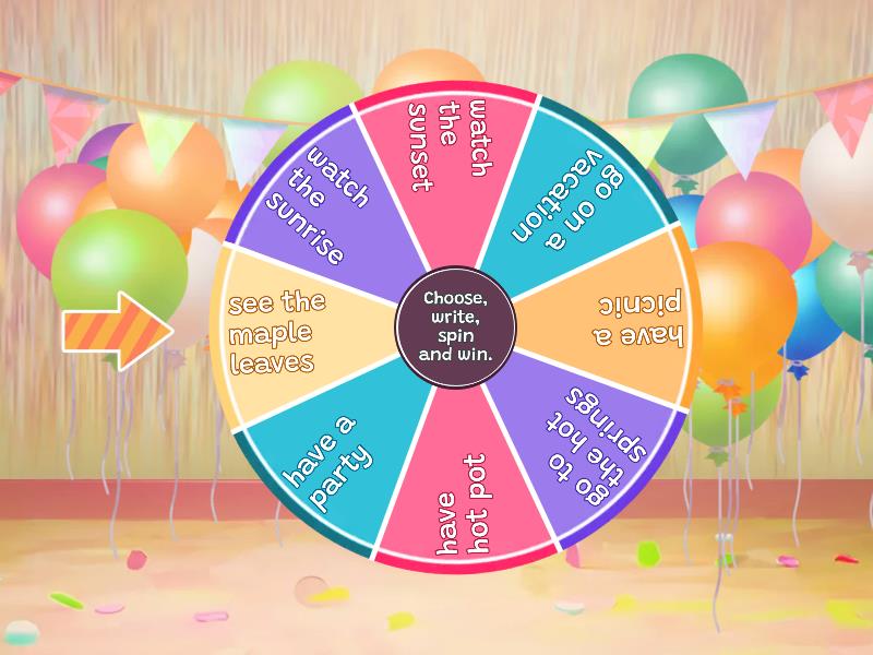 (L7U4) Let's Learn (1) - Spin the wheel