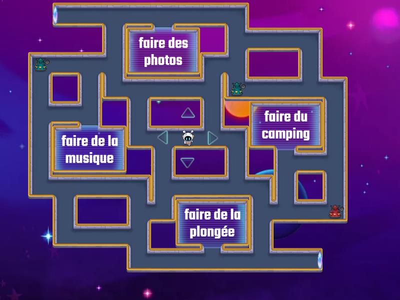 Les activités TE1 L6 Labyrinth - Maze chase