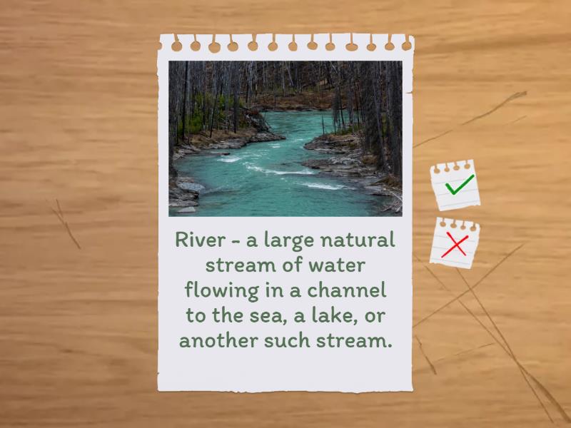 Natural habitat and human environment - Flash cards