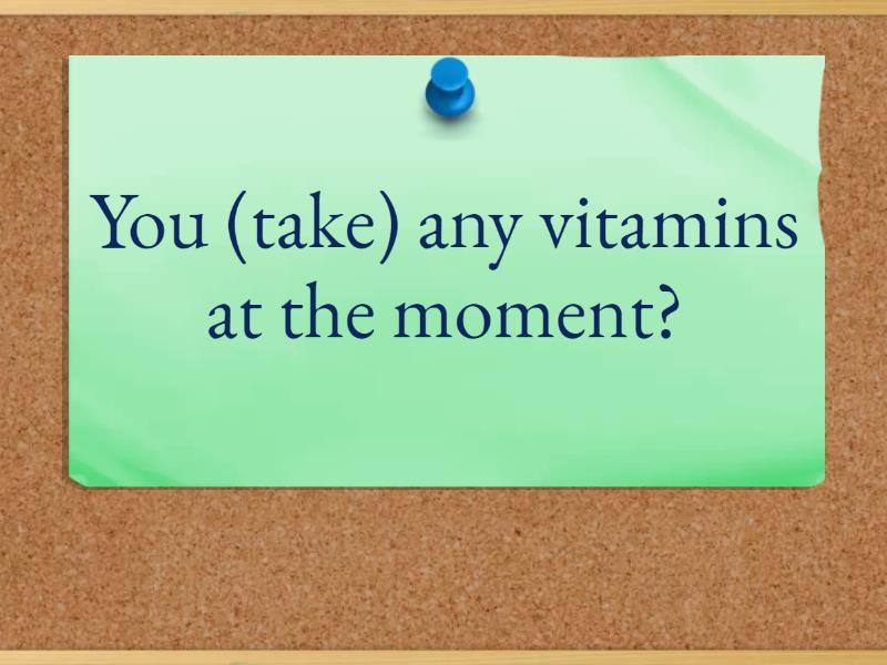 Present Simple or Present Continuous - Flash cards