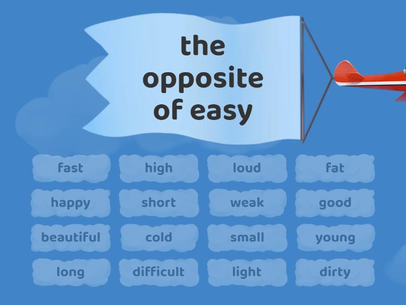 Opposite adjectives - Find the match