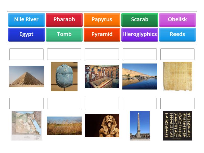 The Red Pyramid Vocabulary Game - Match up