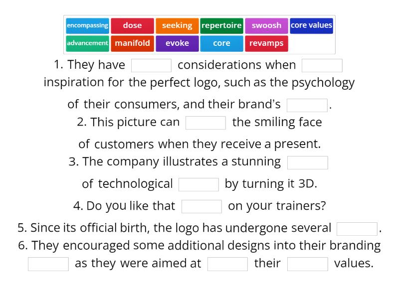 20 Famous Logos with 20 Fun Facts - Complete the sentence