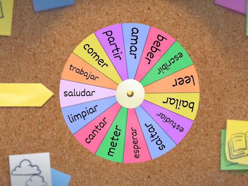 La rueda de los verbos - Random wheel