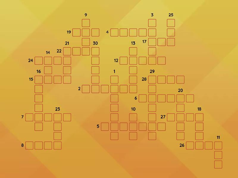 BW2 U6 IRREGULAR VERBS - Crossword