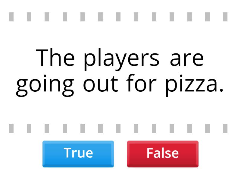 Subject-Verb Agreement - True or false