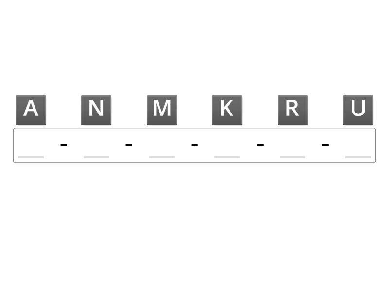 menyusun kata rumpang nama malaikat - Anagram