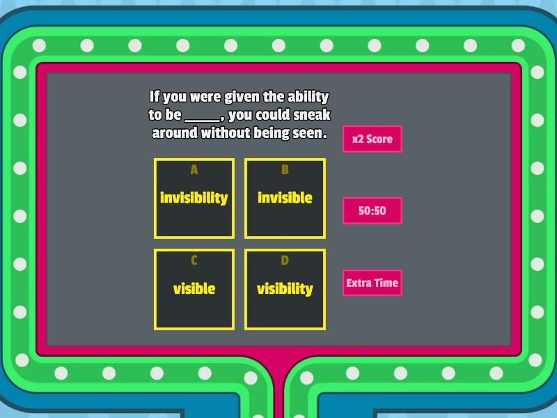 WIT 3 Unit 6 - Vocabulary (1) Inflections & Derivations - Concurso de ...