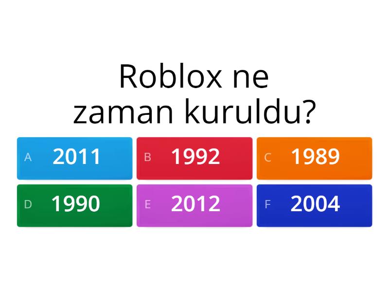 Roblox - Quiz