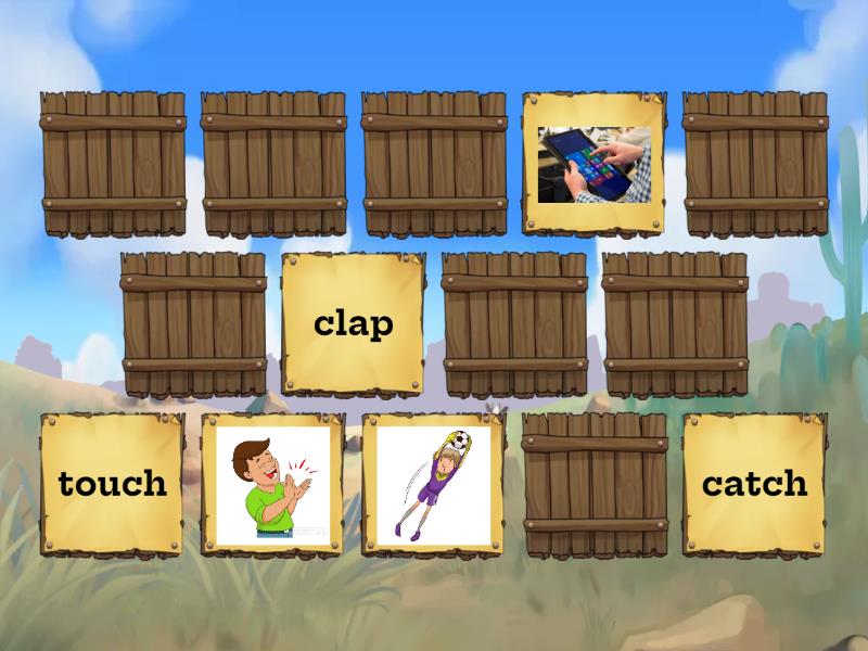 Action Verbs 1 - Matching pairs