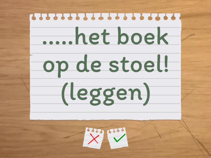 15 ww op rij deel 1 - A1 tegenwoordige tijd - Flash cards