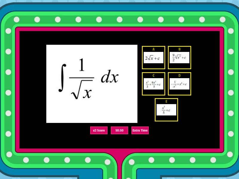 BASIC INTEGRATION - Gameshow quiz