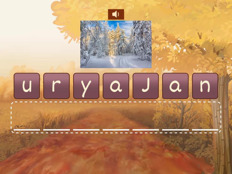 Own It 1 Starter - Months - Anagram