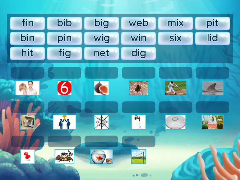 OPW U5- cvc words-fill and read - Une las parejas